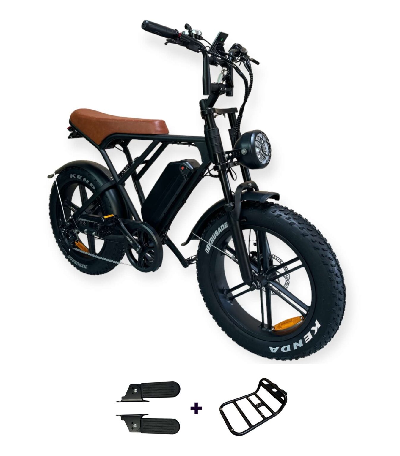 V20 Pro Fatbike Bruin Zadel - Fatbikes Brabant